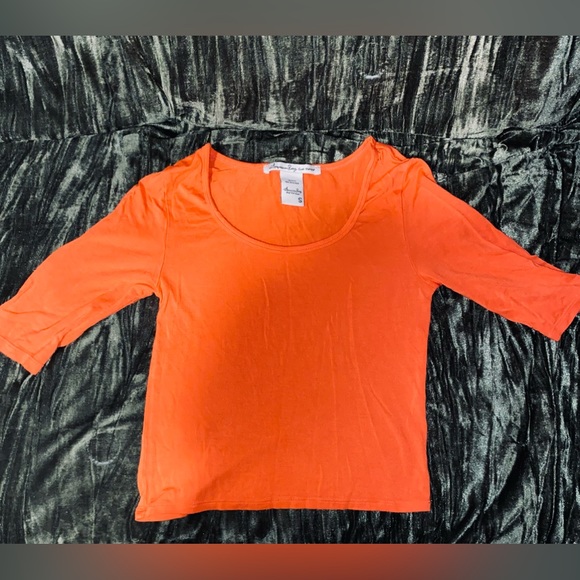 Tops | Orange Crop Top | Poshmark